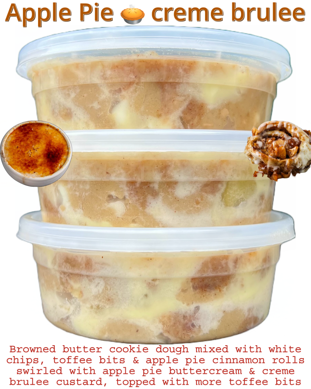 Apple Pie creme brulee | Life's A Baatch LLC